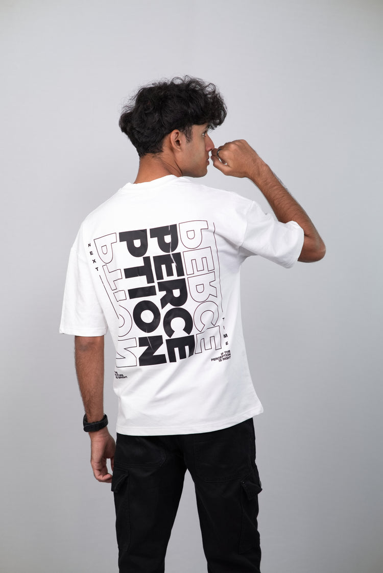 Perception Unisex Minimalistic Oversized T-shirt – Level7
